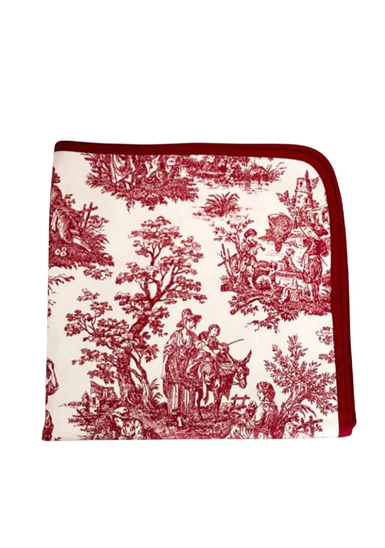 Red Toile Tablecloth